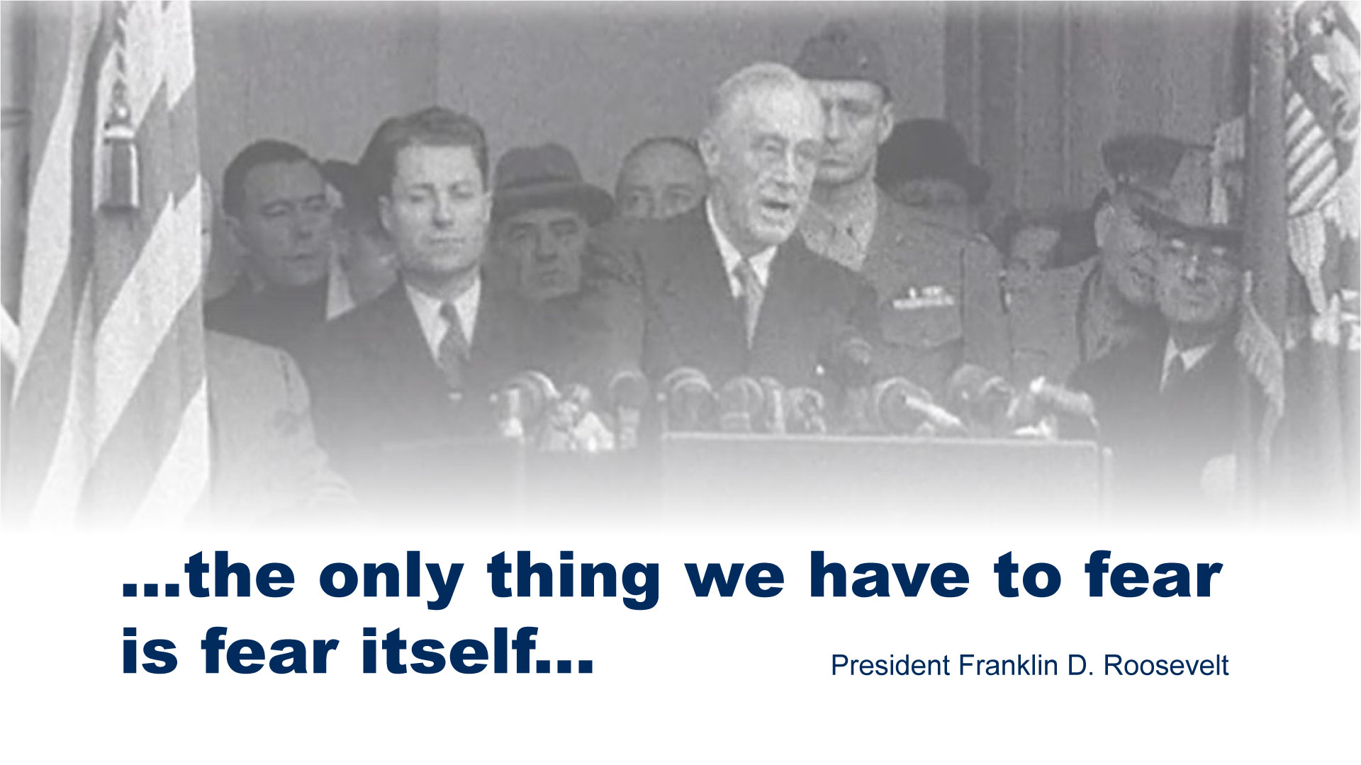 Franklin Roosevelt: only thing we have to fear is fear itself - OFF-ROAD